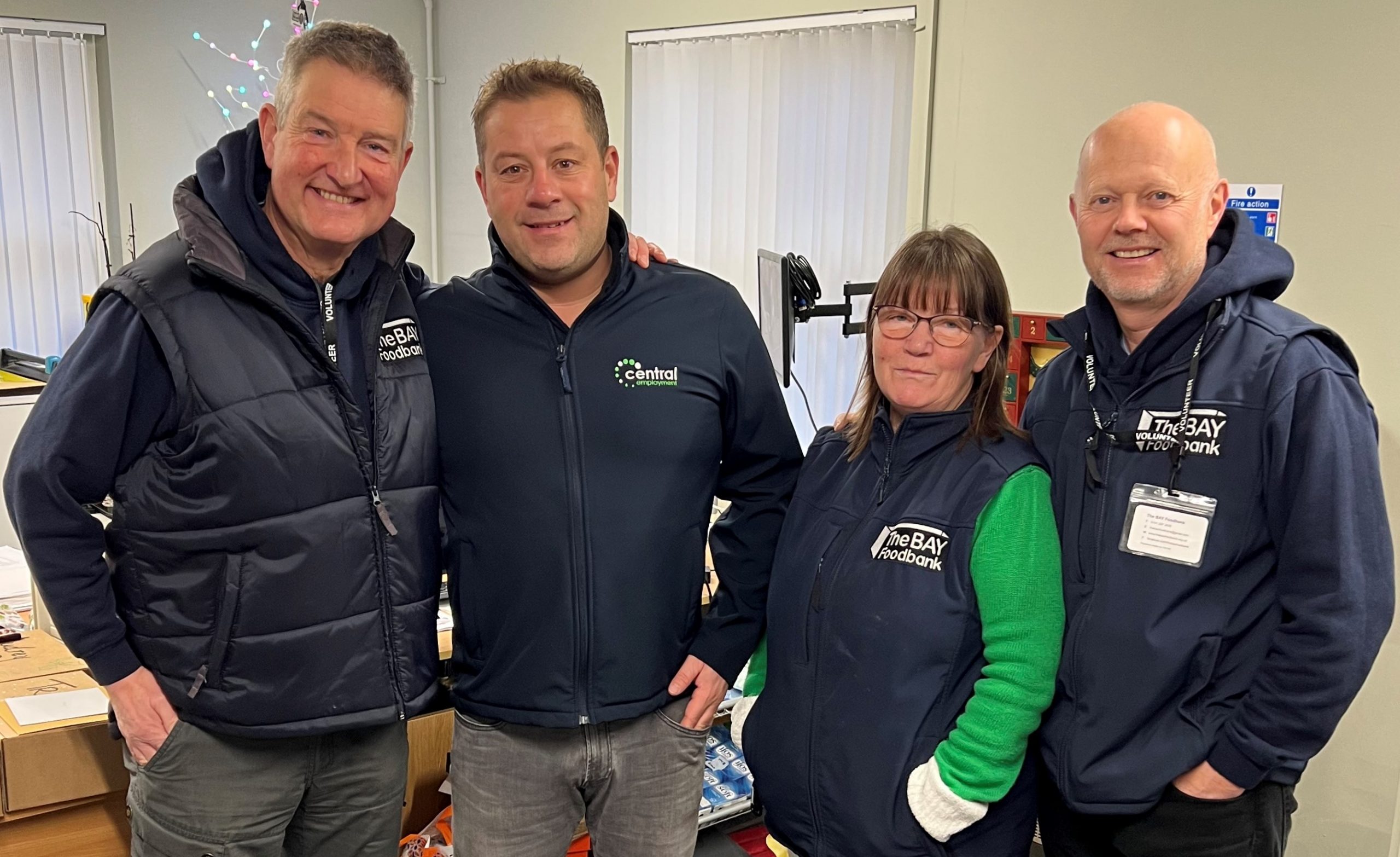 Central Employment donates £500 to The BAY Foodbank - Central Employment